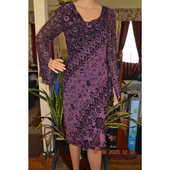 Eva Blue | Dresses | Eva Blue Purple Shimmering Dress 6 | Poshmark